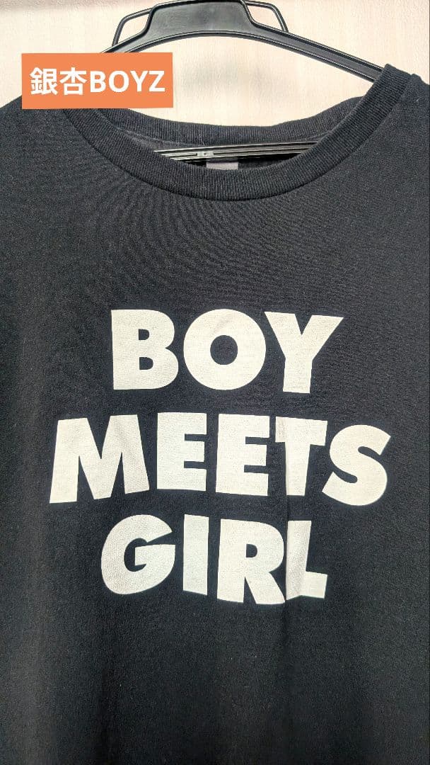 銀杏BOYZ　BOY MEET GIRL Tシャツ　ブラック