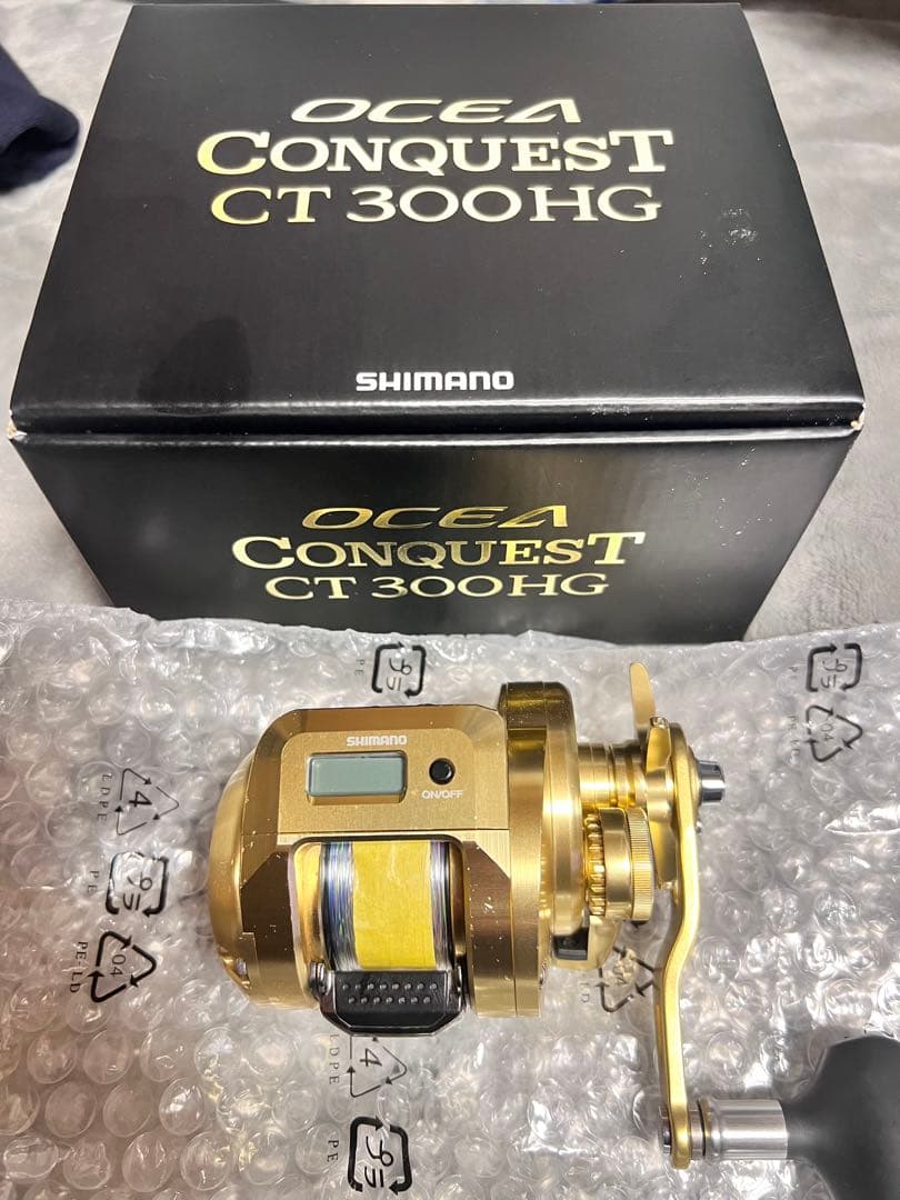 SHIMANO 18 OCEA CONQUEST 300HG ゴールド