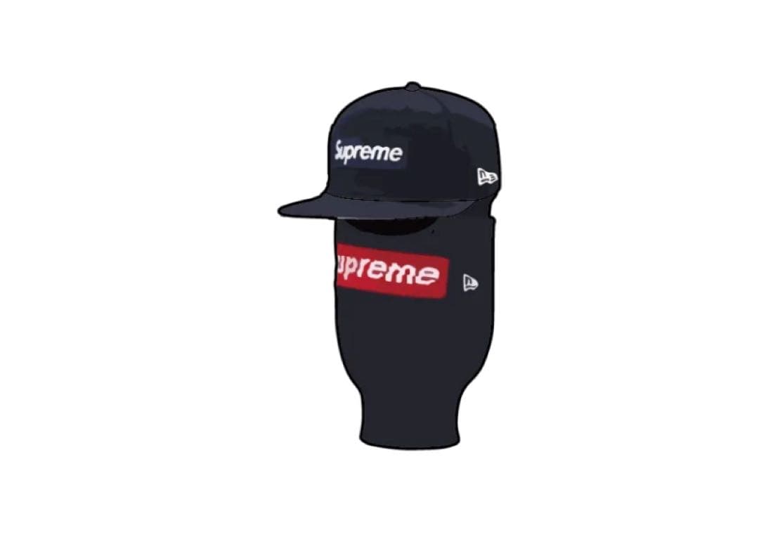 応援グッズ Supreme Box Logo New Era + Balaclava
