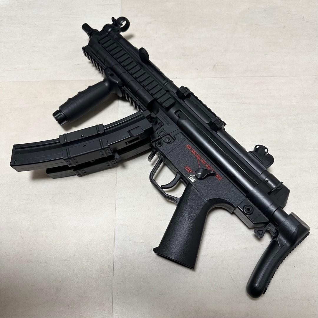 【動作良好／カスタム付】東京マルイ ライトプロ MP5 A5 R.A.S 10禁