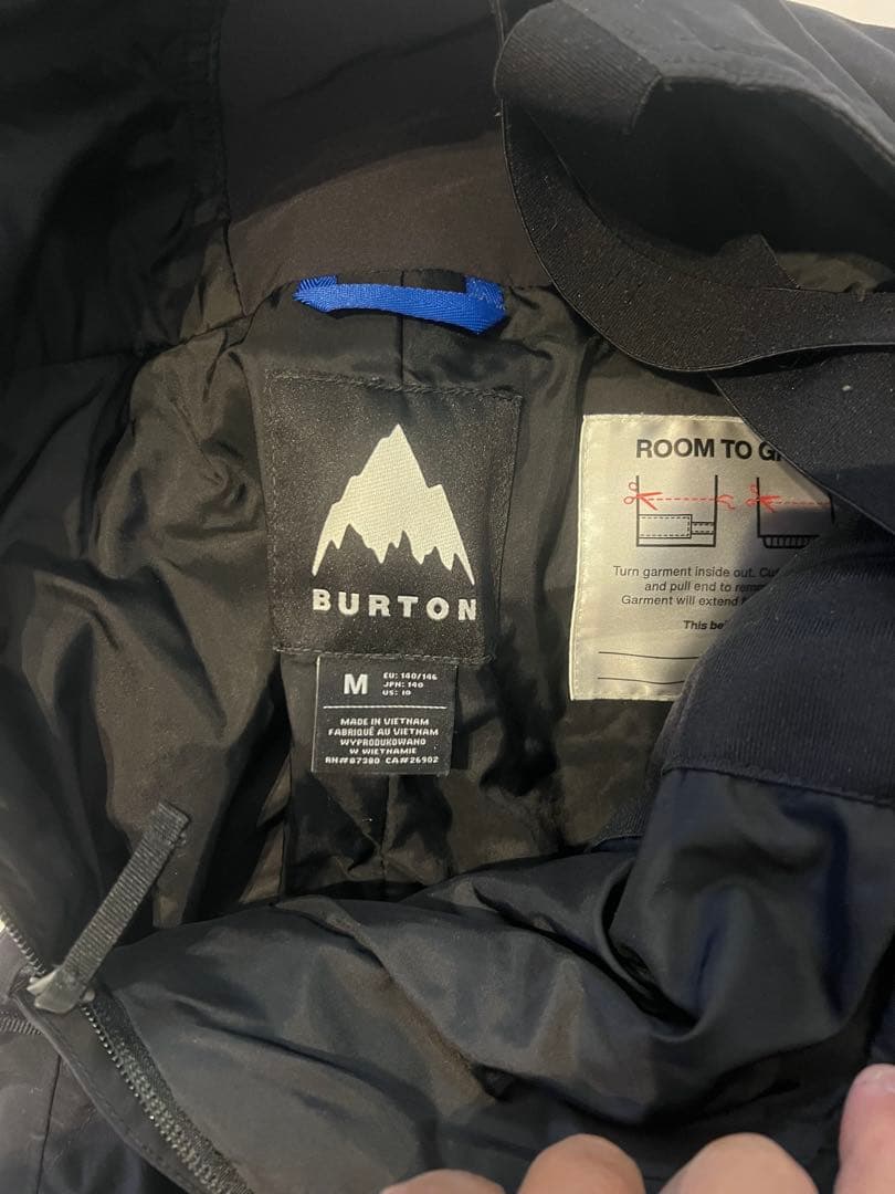 BURTON ブラック スノーボードウェア M キッズ