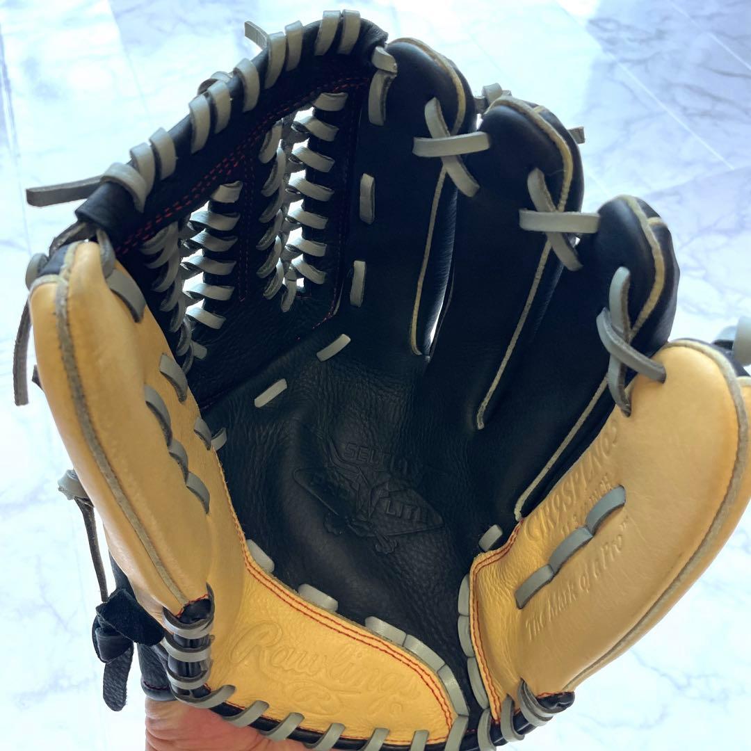 シ*こ様 【未使用級美品】Rawlings 一般軟式用 ブラック×キャメル