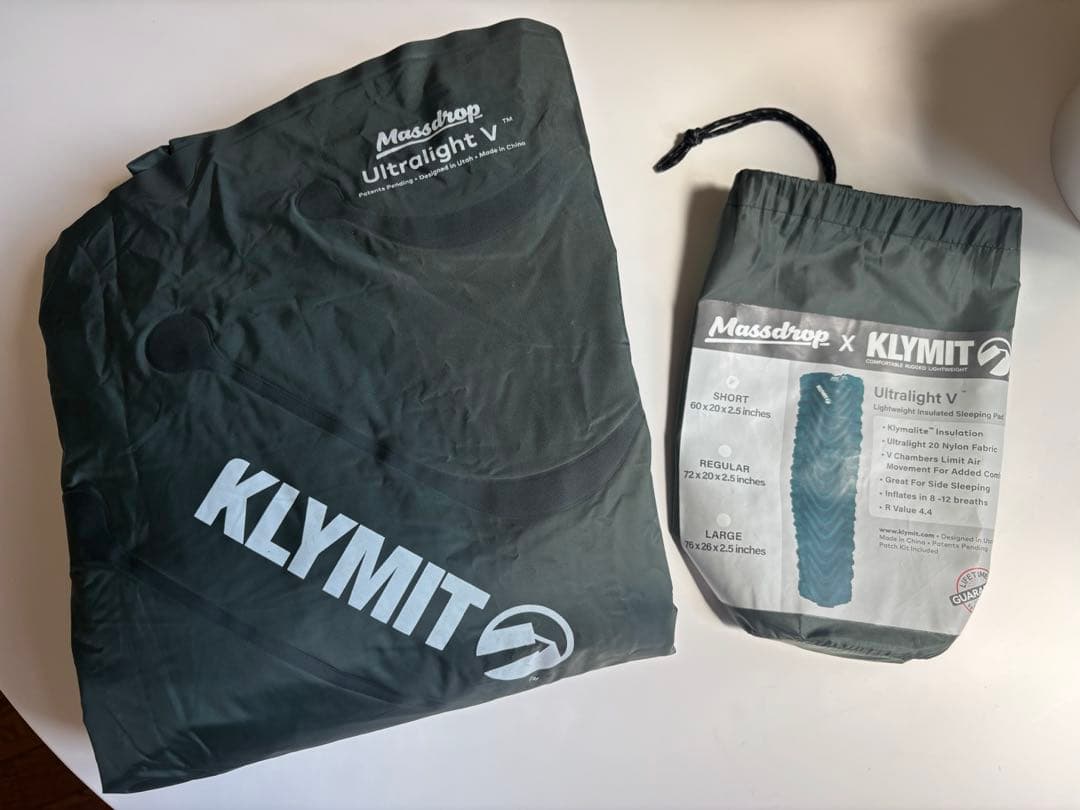 【希少レア】Klymit Ultralight V Sleeping Pad S