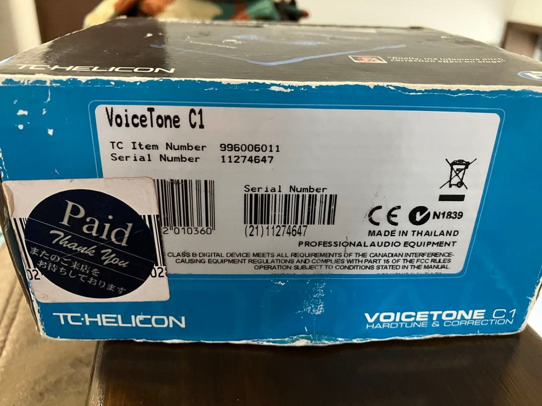 【動作確認済　訳あり】TC Helicon VoiceTone C1