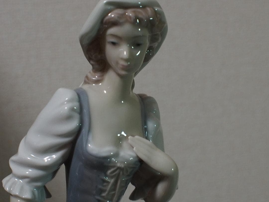 ★LLADRO　リヤドロ　花籠を持つ乙女　美品