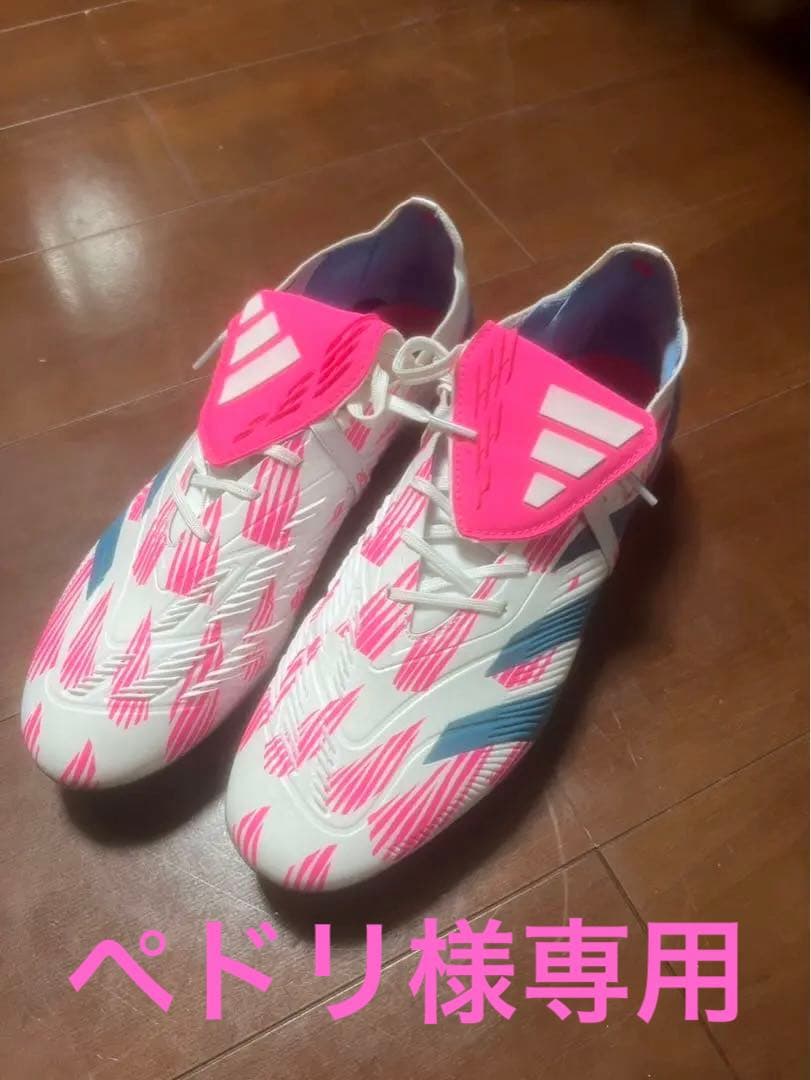 adidas Predator サッカーシューズ ホワイト/ピンク
