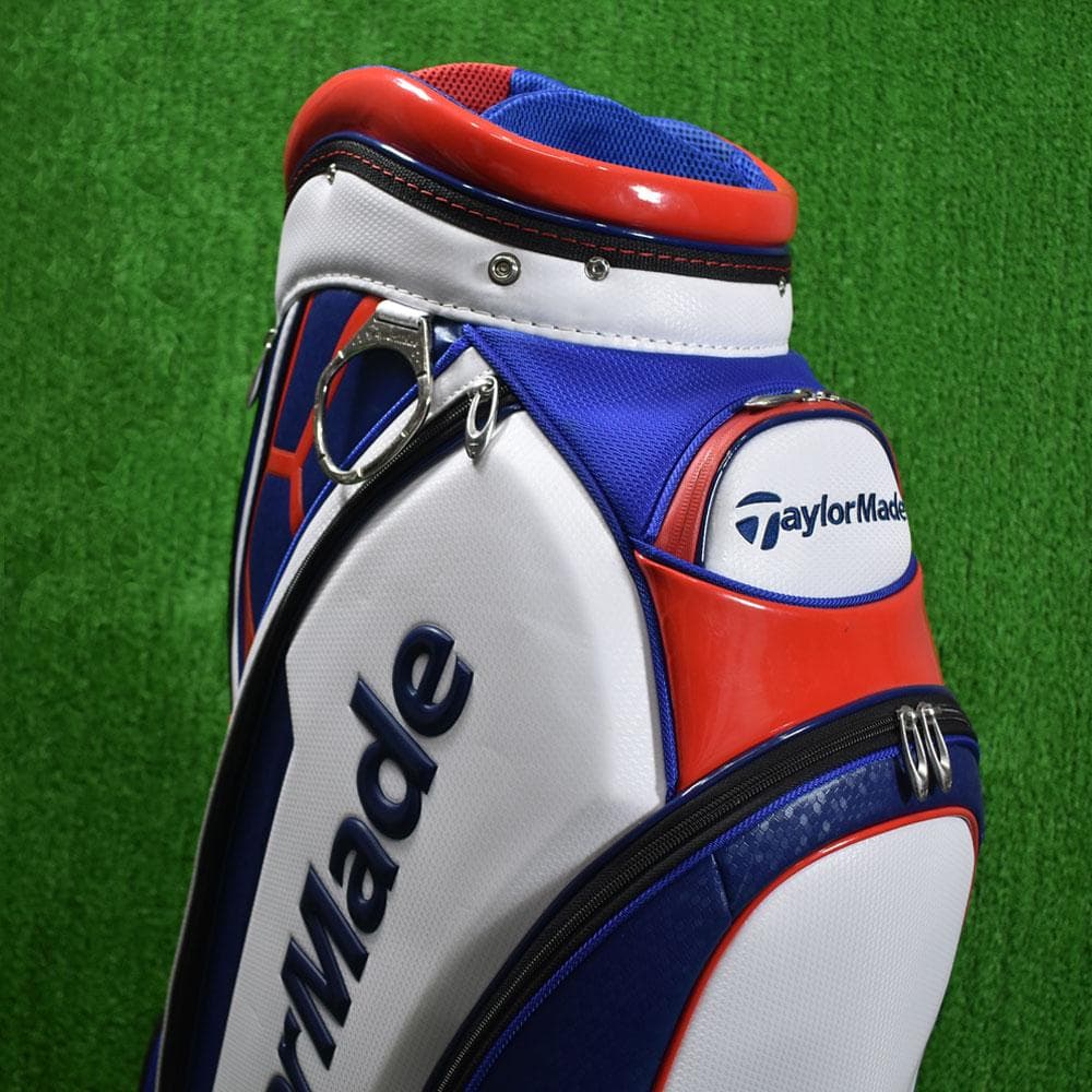 TaylorMade/テーラーメイド ゴルフ キャディバッグ【白/青/赤】美品！