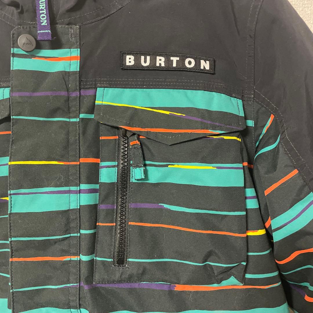 【美品】BURTON ストライプ スノーボードジャケット