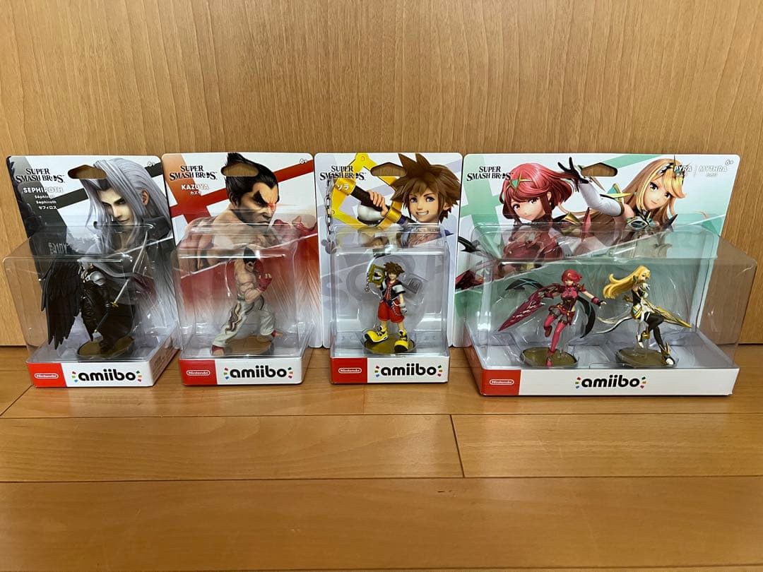 スマブラSP amiibo カズヤ　セフィロス　ホムヒカ　ソラ　新品未開封4体