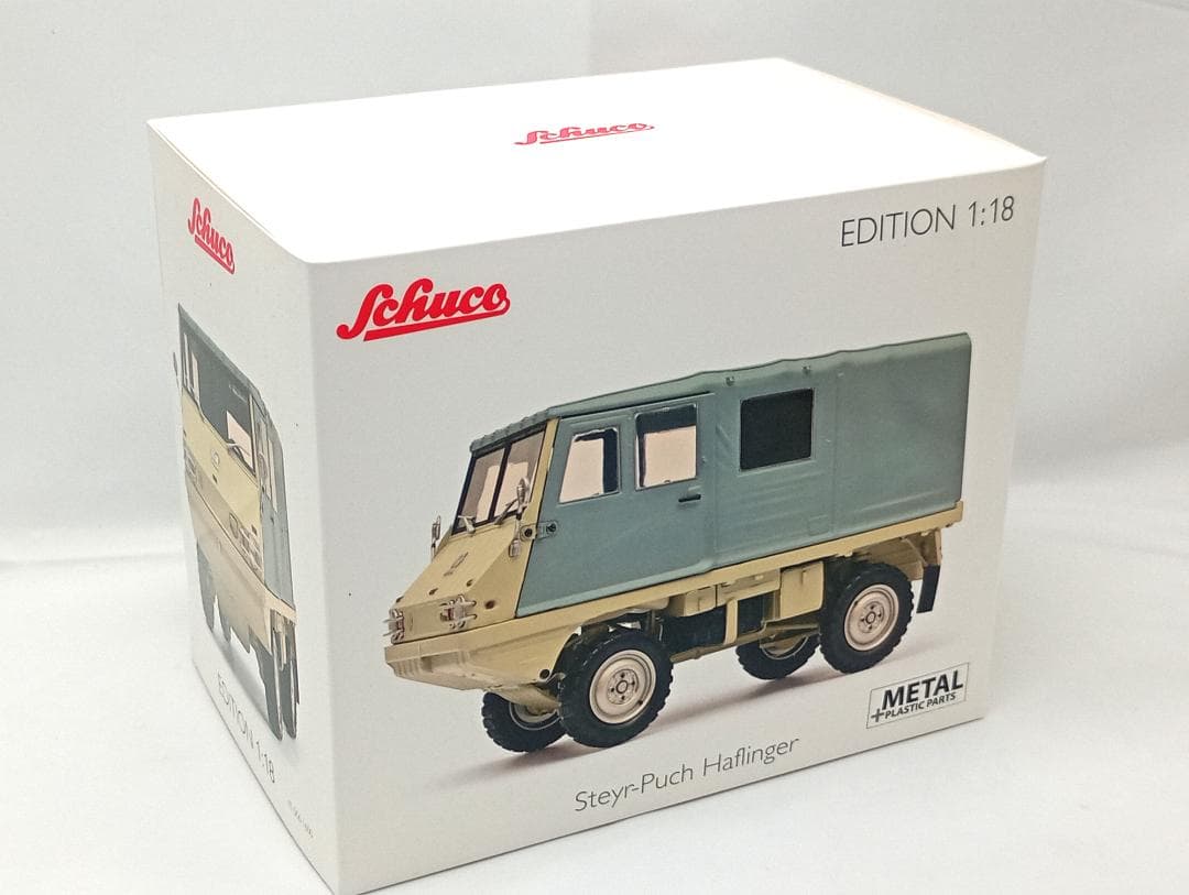 シュコー 1/18 シュタイアー プフ Haflinger 4x4 ベージュ