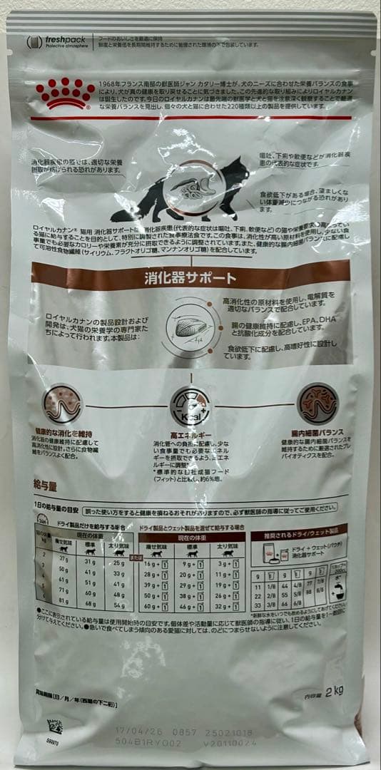 あつさん専用ロイヤルカナン 猫用 消化器サポート 2kg 2袋セット