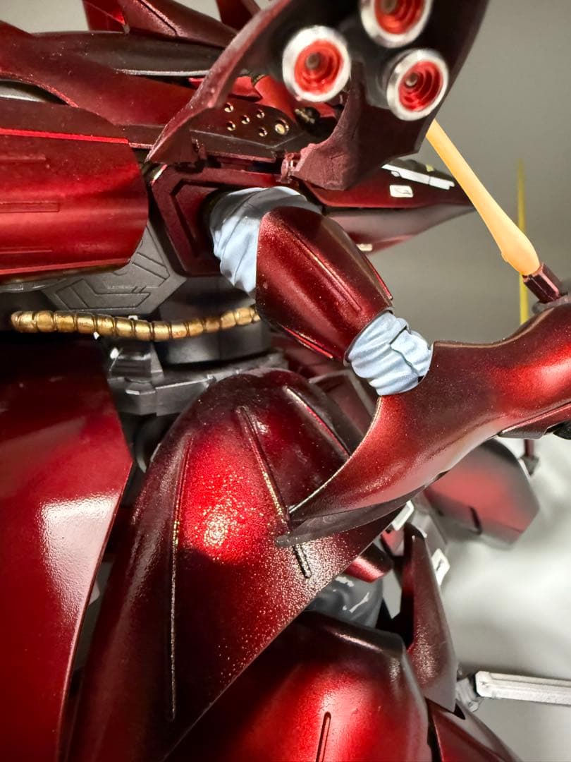 ガンプラ HG ナイチンゲール 完成品 キャンディ塗装 メタルパーツ