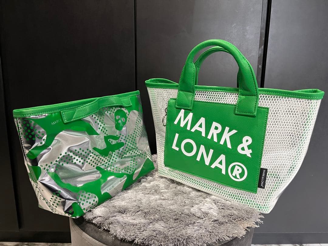 MARK & LONA マークアンドロナ　メッシュゴルフバッグ グリーン！