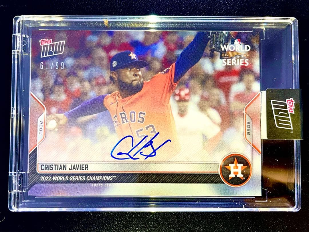 Topps NOW ワールドシリーズ ハビアー javier サイン auto