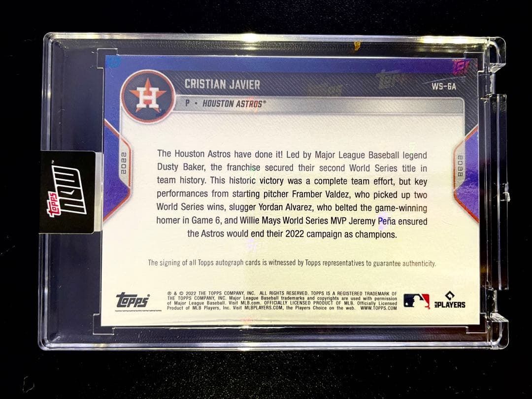 Topps NOW ワールドシリーズ ハビアー javier サイン auto