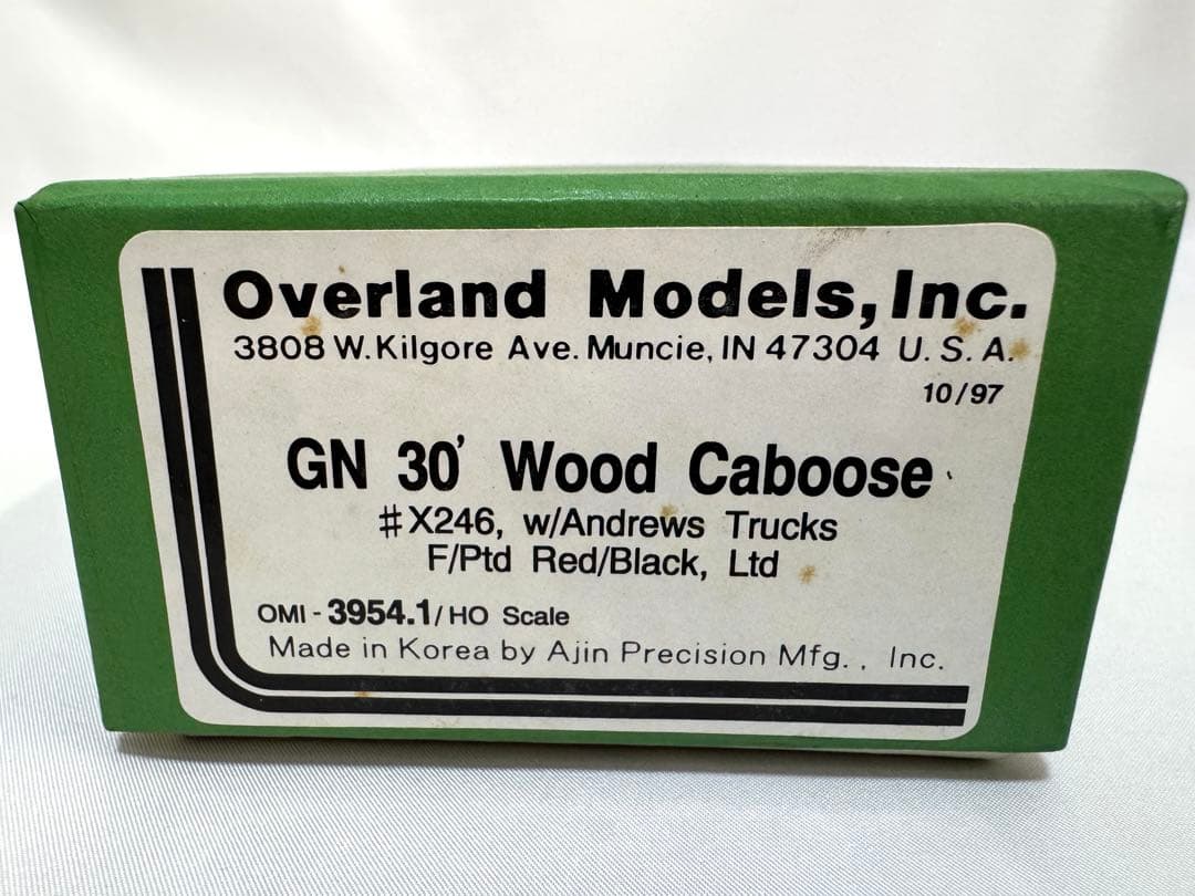 鉄道模型 Overland Models GN 30 Wood Caboose X246