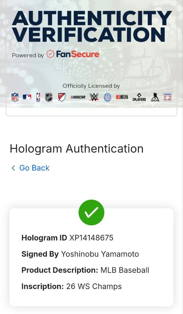 【レア】祝☆WS MVP 山本由伸選手直筆サインボール