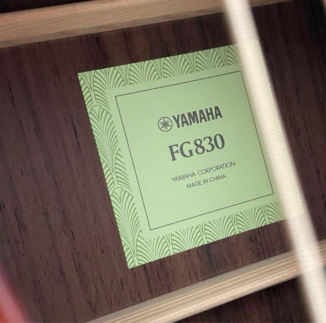 YAMAHA ヤマハ　FG830 アコースティックギター　カポ、チューナー付き