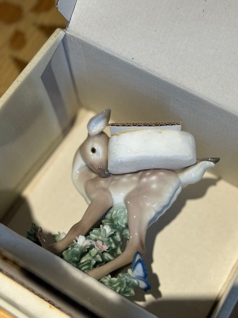 【LLADRO】小鹿（おどろき）　絶版品　専用箱付き