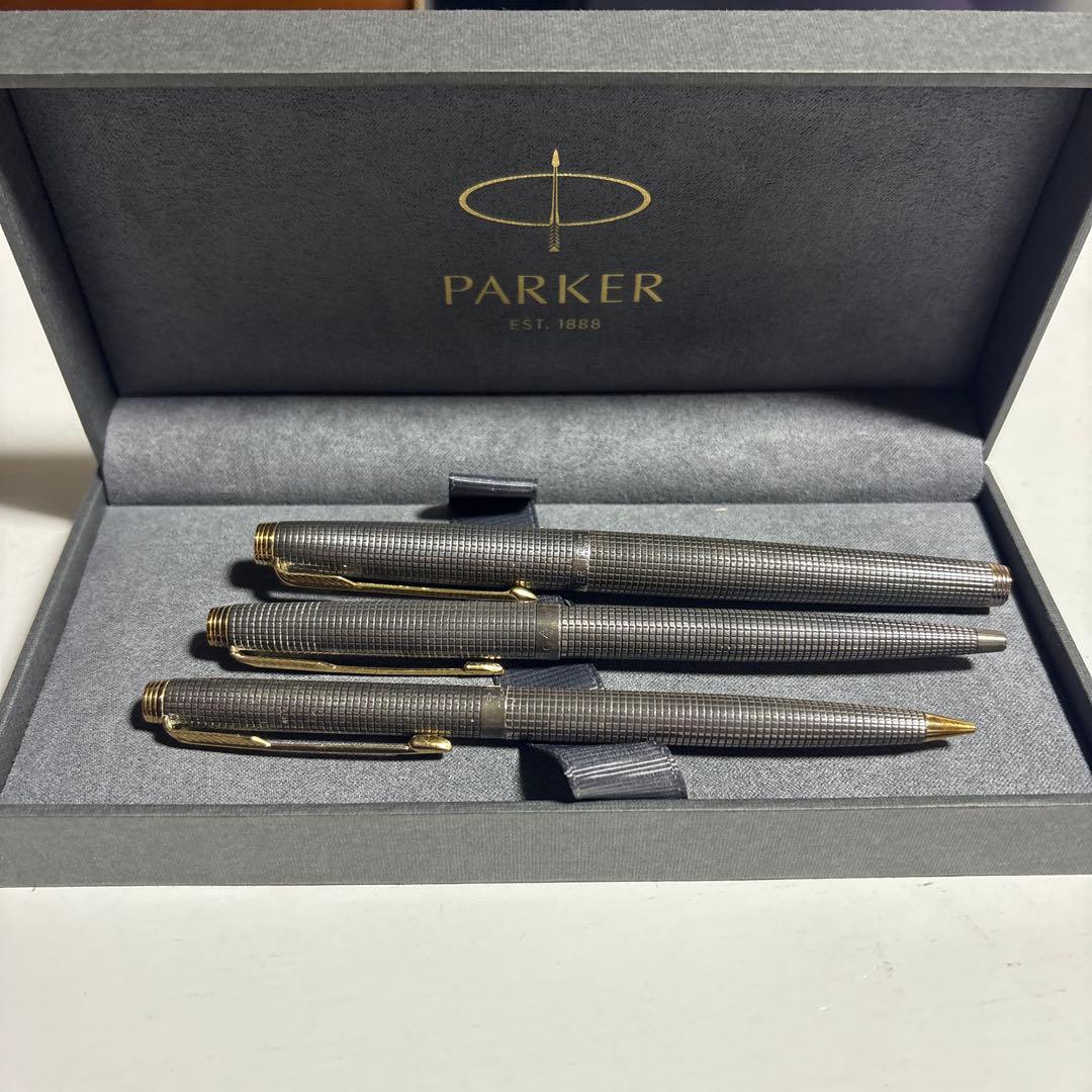 PARKER ①ボールペン、②シャーペン、③万年筆3本セット おまけつき！