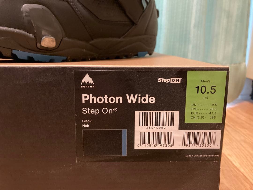 Burton Photon Wide Step On 10.5 US ブラック