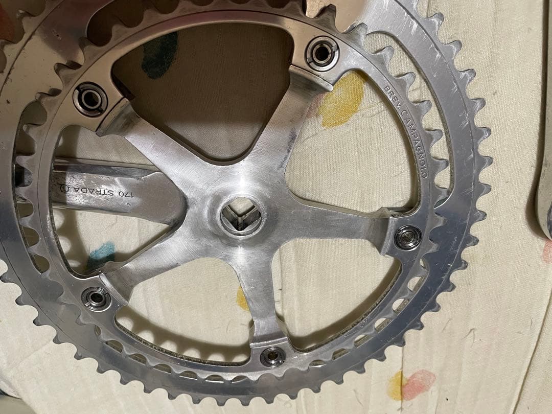 カンパニョーロCOLNAGO 刻印レコードクランク特注170ミリ53-42tレア