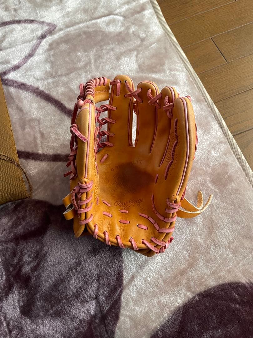 Rawlings 軟式オーダーグローブ ベージュ ピンク