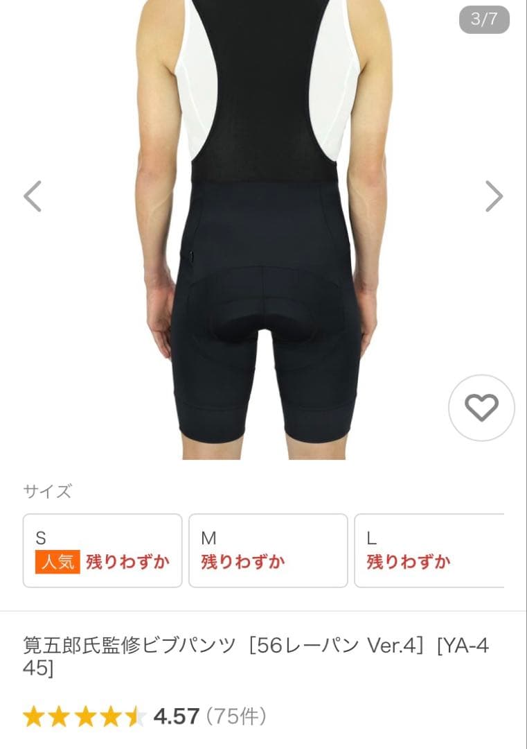 SUNVOLT 筧吾郎監修モデル　ビブパンツ