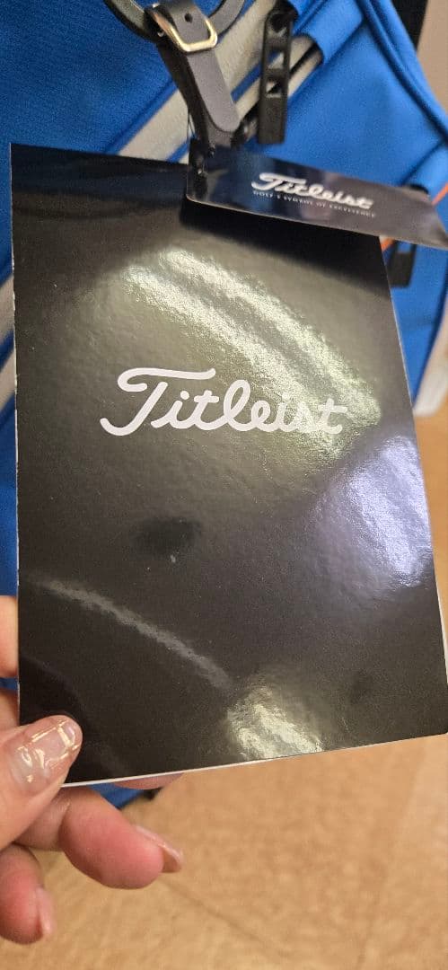 レオちん Titleist ゴルフバッグ 青