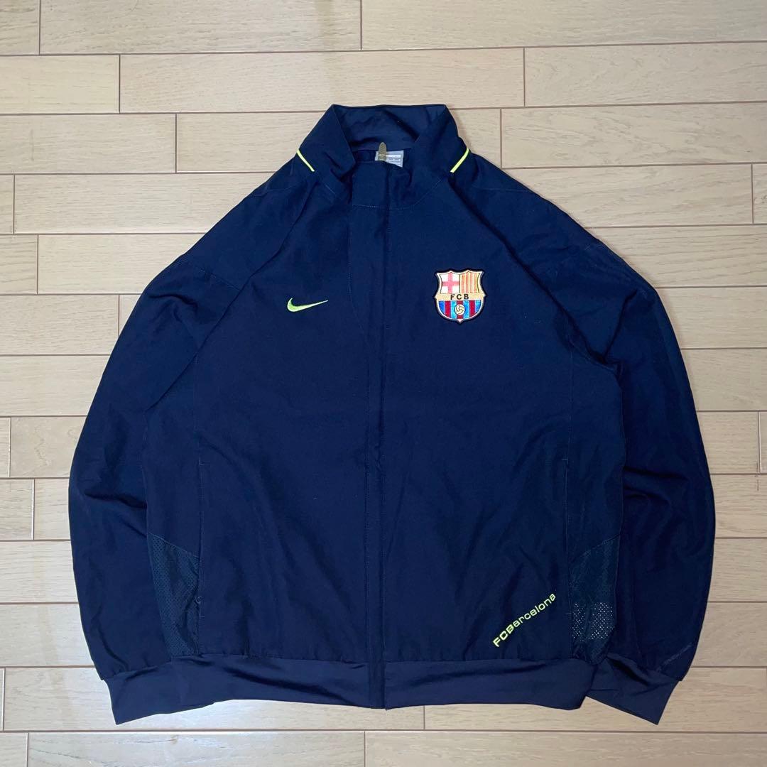 00s NIKE FC Barcelona ナイロンジャケット パンツ セット
