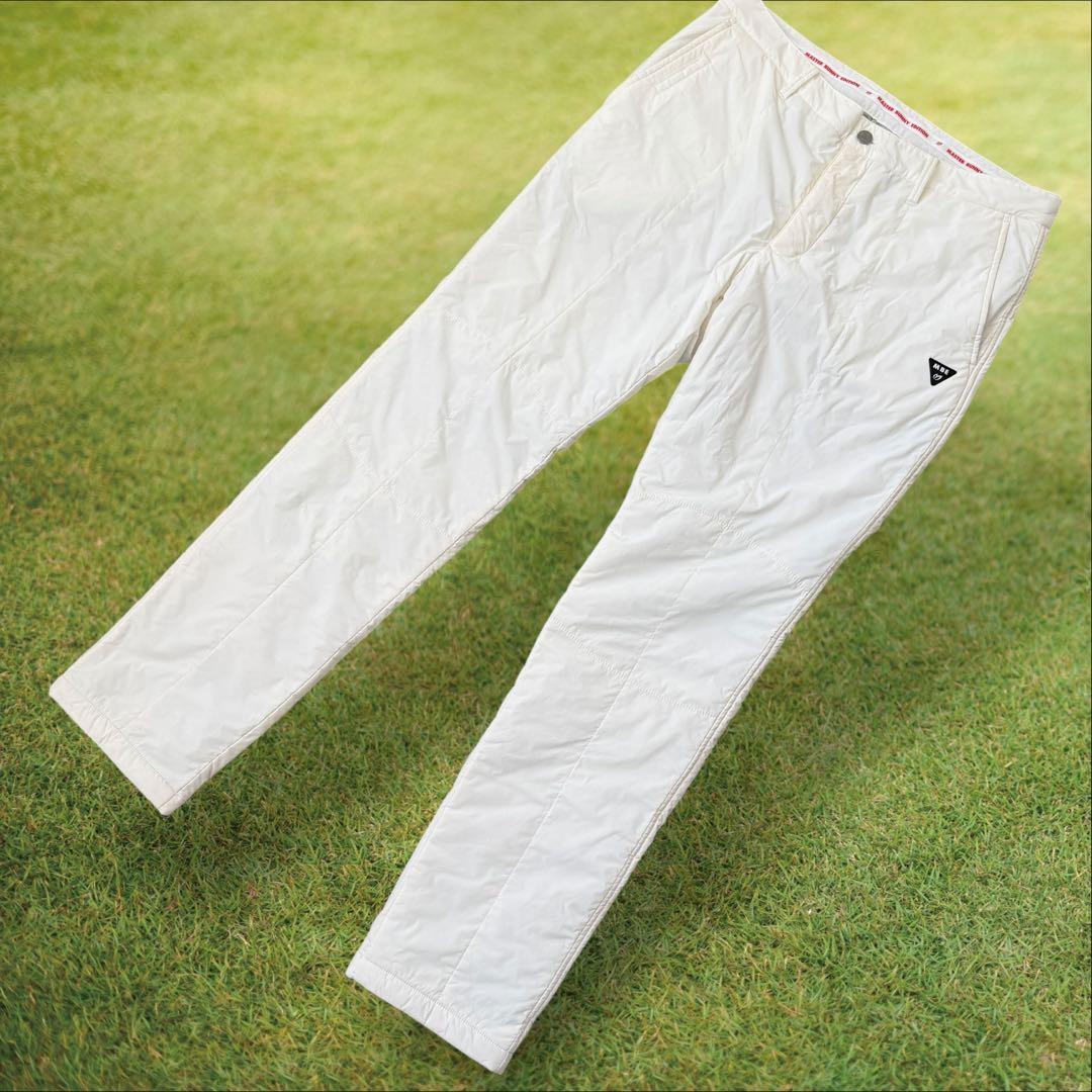 中綿　防寒　蓄熱　裏地付き　マスターバニー　パンツ　白　XL〜XXL相当 暖パン