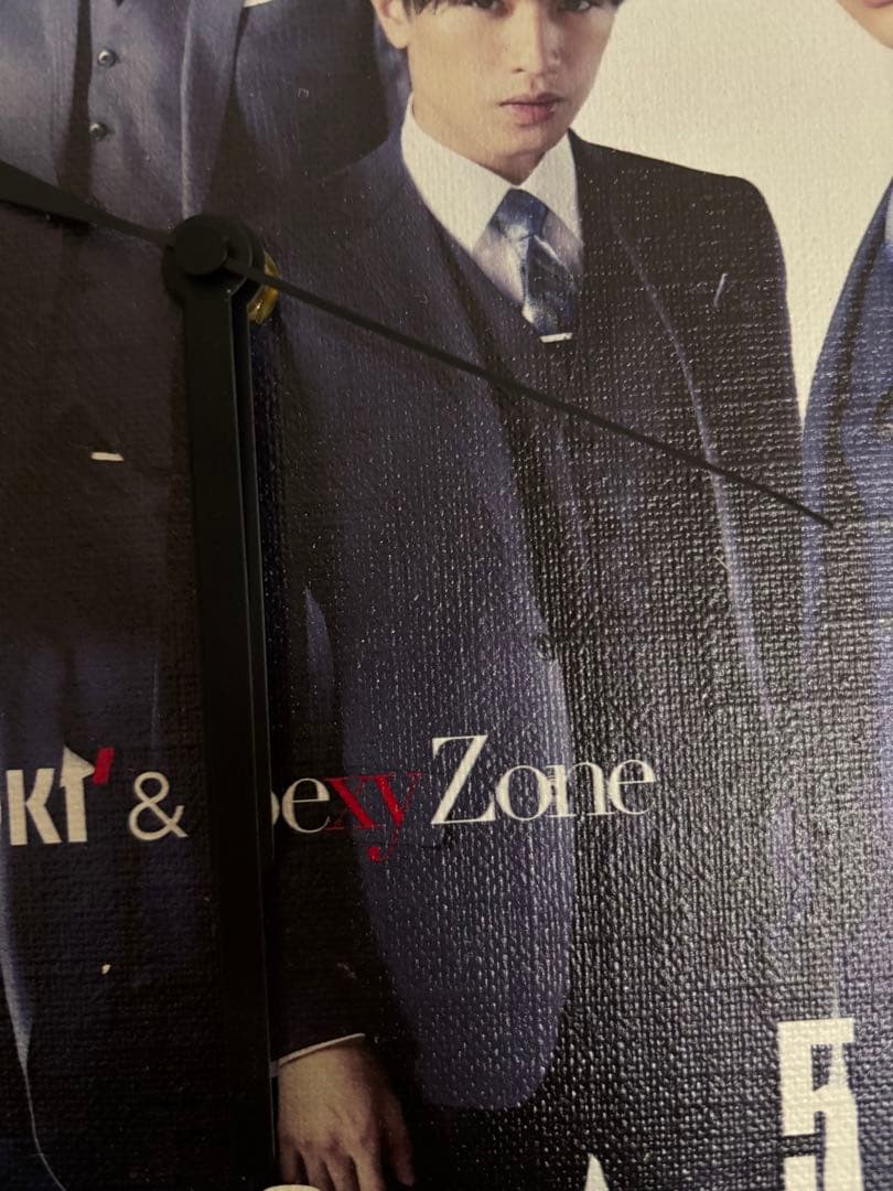 AOKIオリジナル SexyZone 特製ファブリックパネル時計