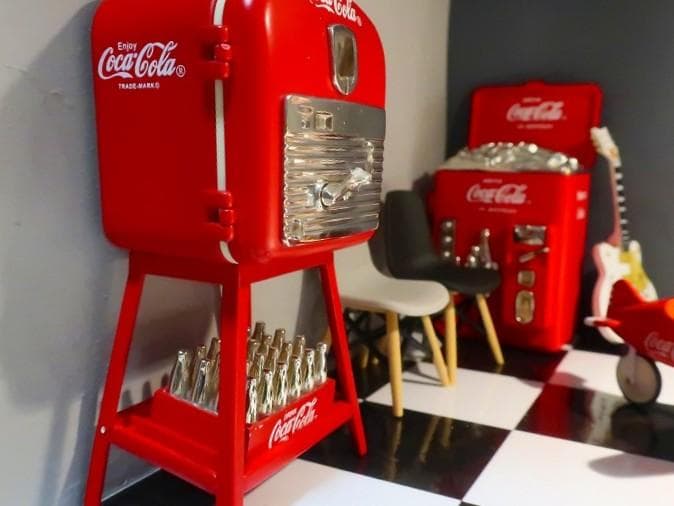 絶版★コカコーラ ビンテージ 自販機 ミニチュア 1930s メタル製
