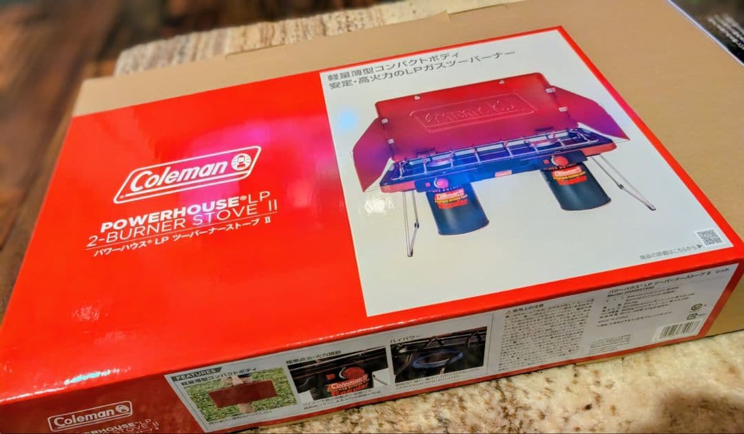 【Coleman】新品！ パワーハウスLP ツーバーナーストーブ Ⅱ(レッド)