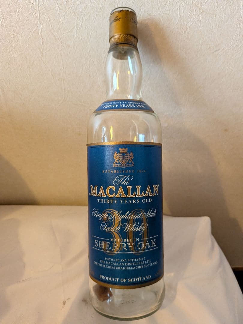 The Macallan 30 Years Old Sherry Oak　空瓶