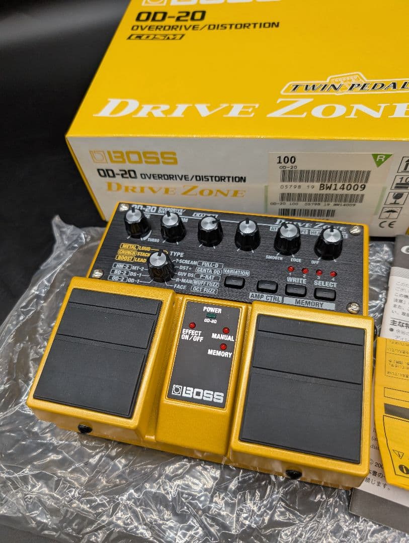【動作確認済】BOSS OD-20 オーバードライブエフェクター