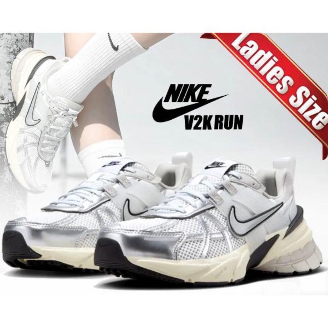 【入手困難】23cm NIKE W V2K RUN \"WHITE SILVER