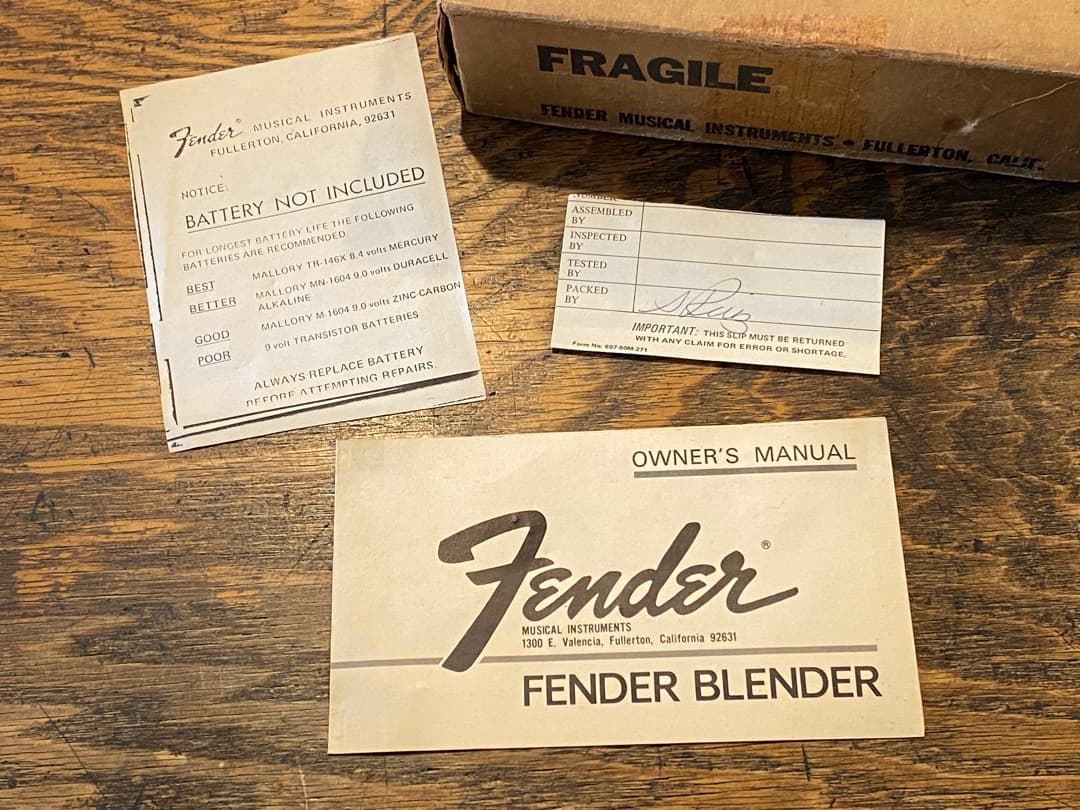 Fender BLENDER 1974年製 ヴィンテージ フェンダー ブレンダー