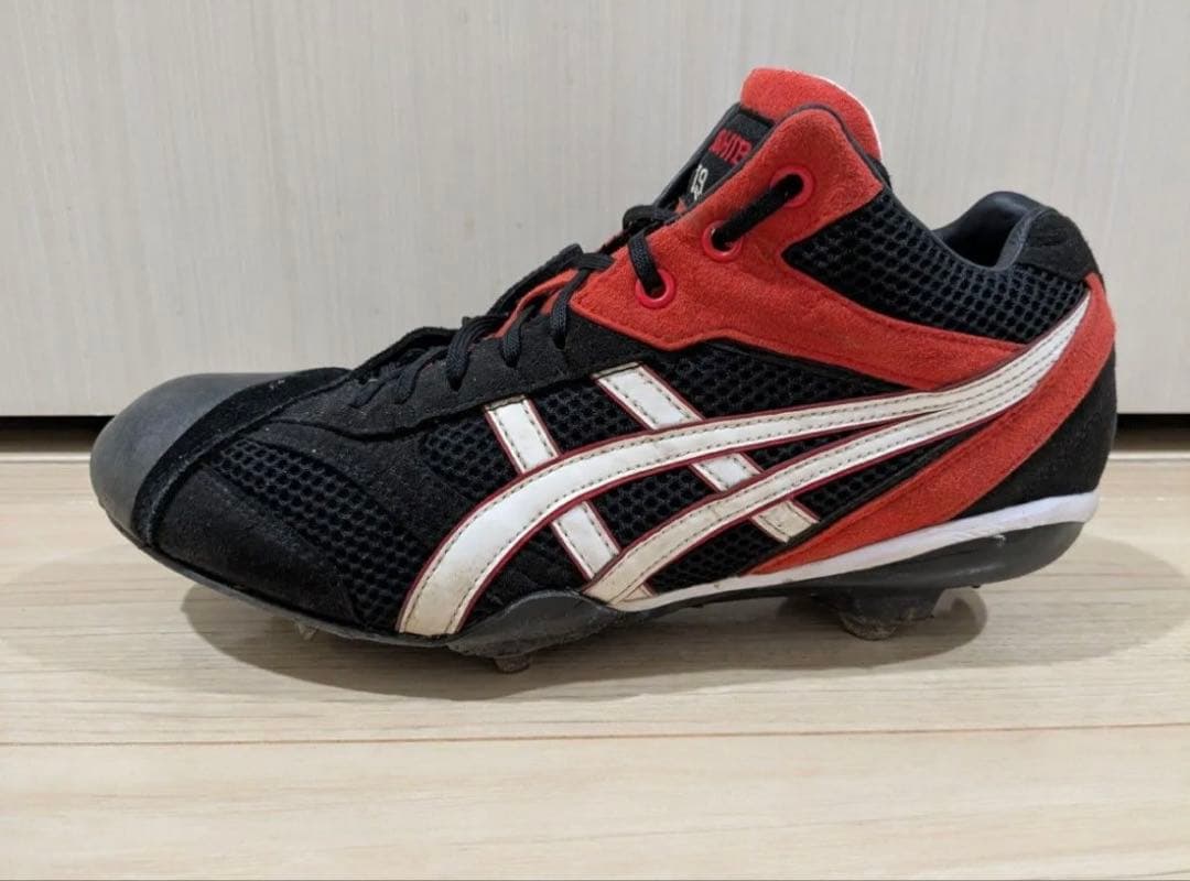 ASICS TOSHIBA 19 スパイクシューズ 黒/赤