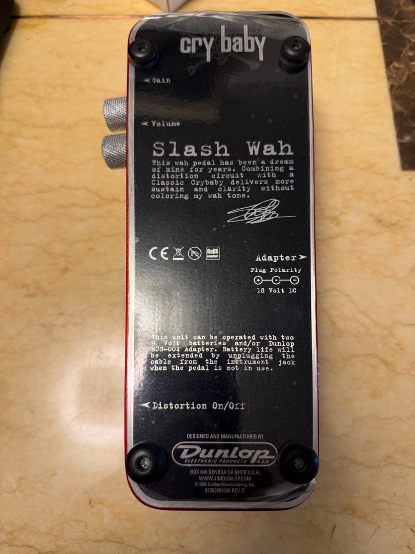 Jim Dunlop CryBabySlash sw95ジャンク品　箱無し
