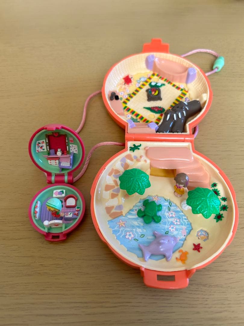 polly pocket ポーリーポケット 2点セット コンパクトとペンダント