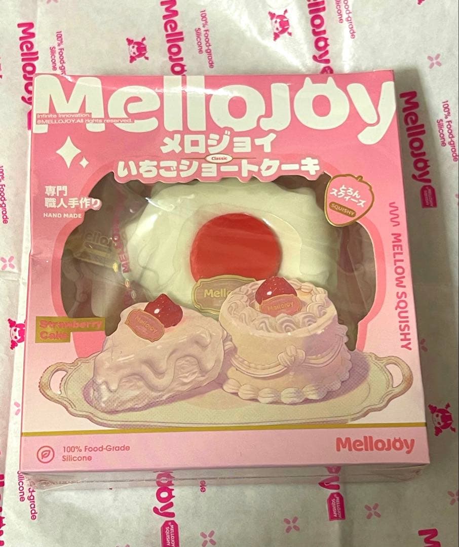 MelloJoy スクイーズ　新品未開封　いちごショートケーキ　スライス
