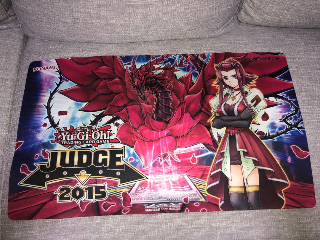 遊戯王　十六夜アキ　ブラック・ローズ・ドラゴン　プレイマット　JUDGE2015