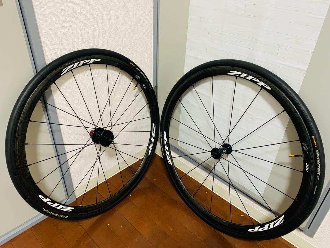 ZIPP 202 カーボンホイール チューブラー 前後 11s美品