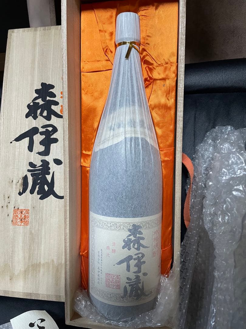 森伊蔵 焼酎 木箱入り　1800ml 自宅保管品