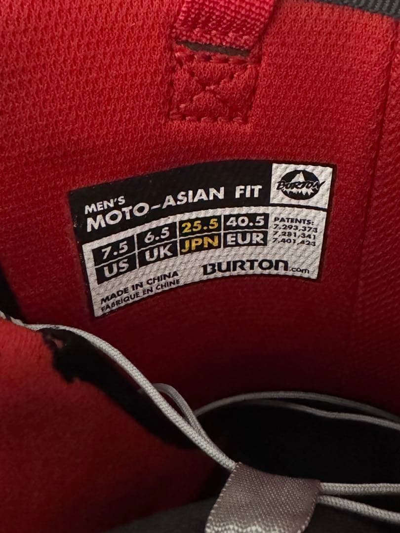 【美品】Burton Moto Asian Fit スノーボードブーツ