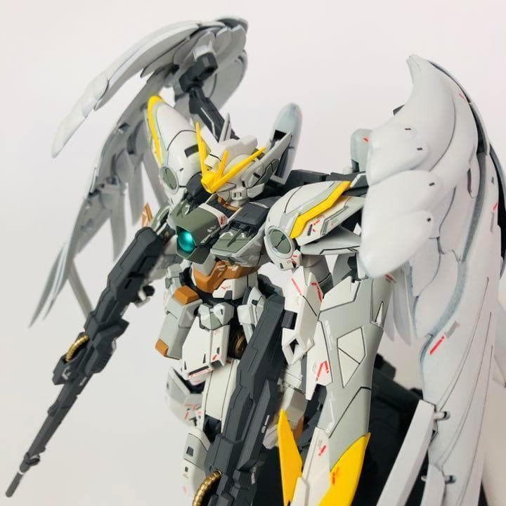 ウイングガンダムゼロ スノーホワイトプレリュード ew ver ka 塗装完成品