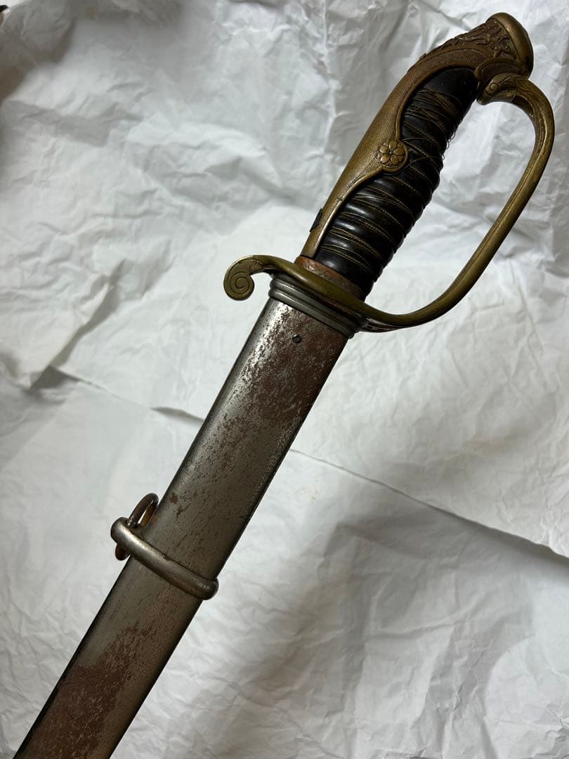 特大　指揮刀　サーベル　日本軍　模造刀　模擬刀　軍装品　短剣　全長112.5cm