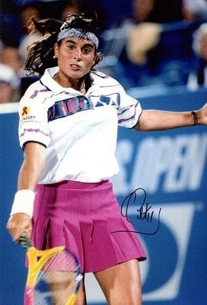 女子テニス　チャンピオン　ガブリエラ・サバティーニ 　直筆サイン入りフォト
