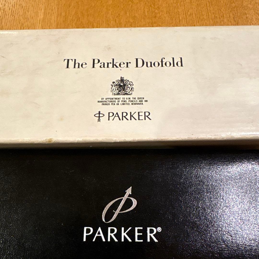 Parker DuoFold 万年筆 赤　マーブル　18金